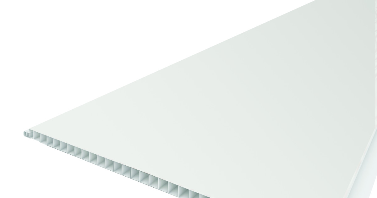 Panelis PVC Ecoline 250x2650mm balta 2.65m2/iep