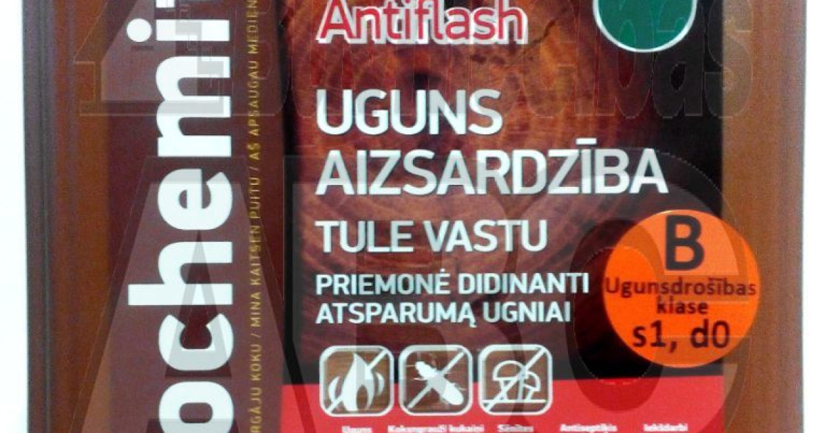 Bochemit ANTIFLASH 5kg Zaļš Ugunsdrošs antiseptiķis kokam