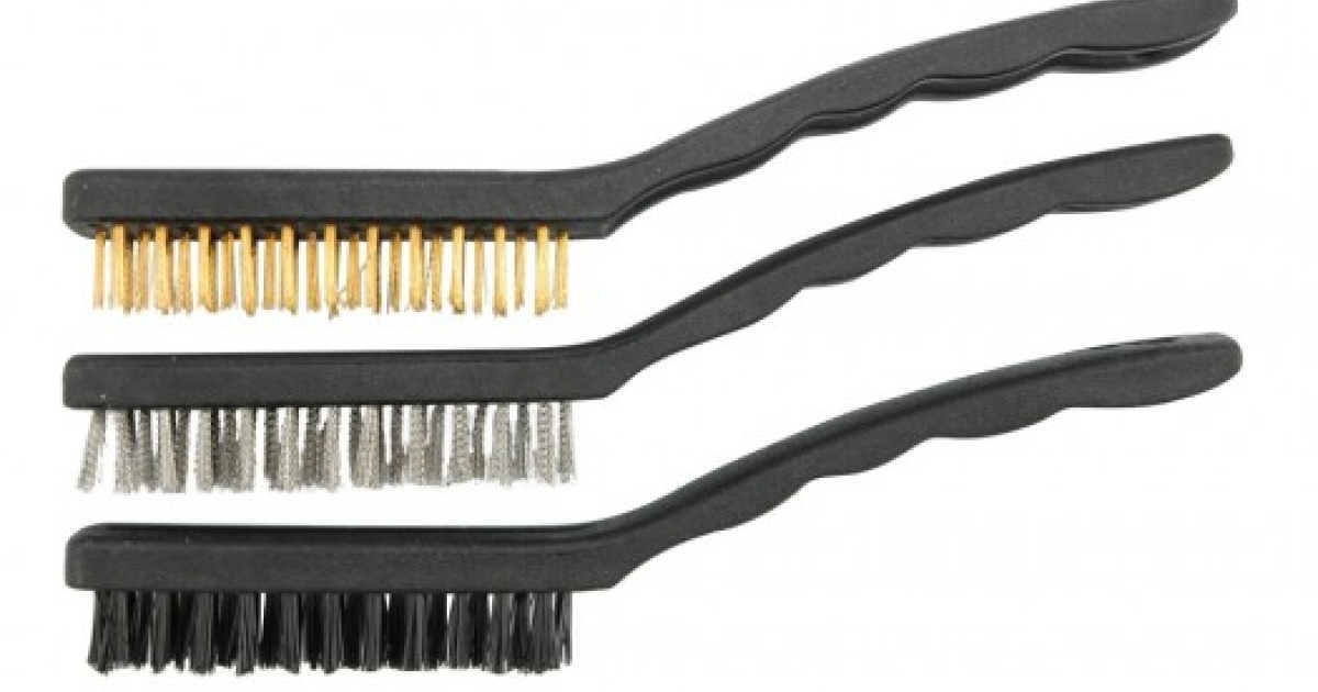 Birste rokas k-ts 230mm misiņa neilona tērauda