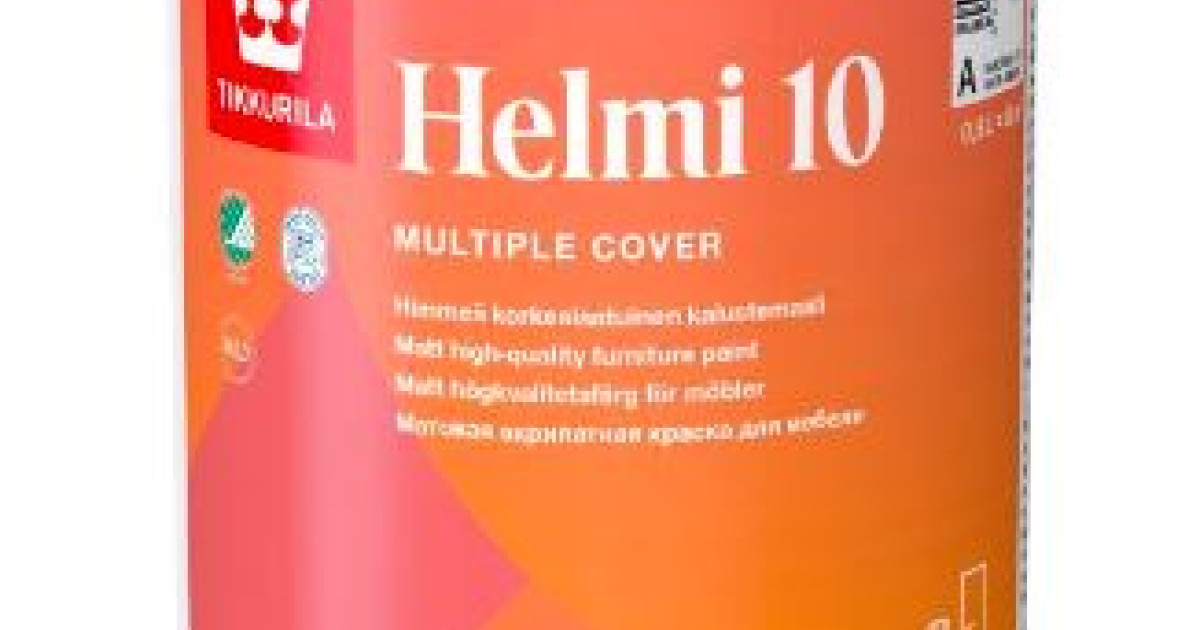 Tikkurila Helmi 10 A 0.9L Matt Furniture Paint