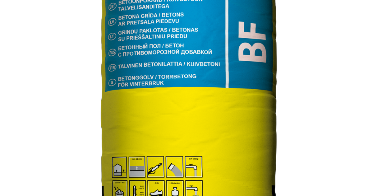 Sakret BF 25kg -10°C Betons-klons C-25 -10°C