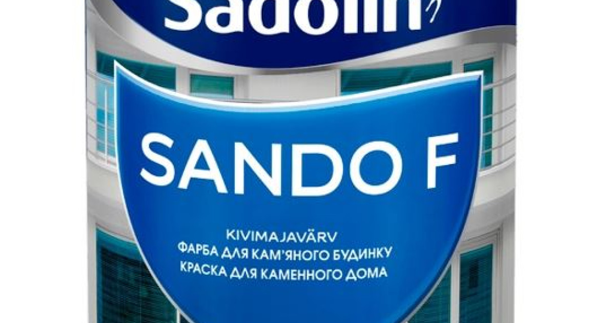 Sadolin SANDO F BC 0.9L Fasādes krāsa TIKAI TONĒŠANAI!