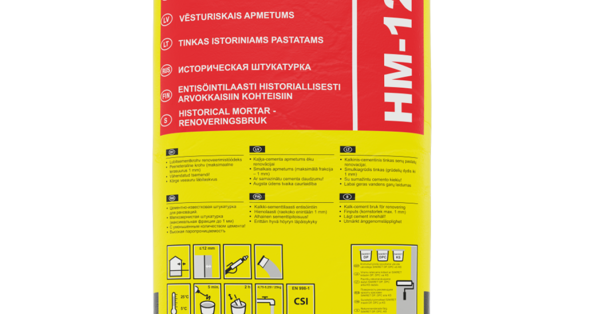 Sakret HM-12 Vēsturiskais apmetums 25kg