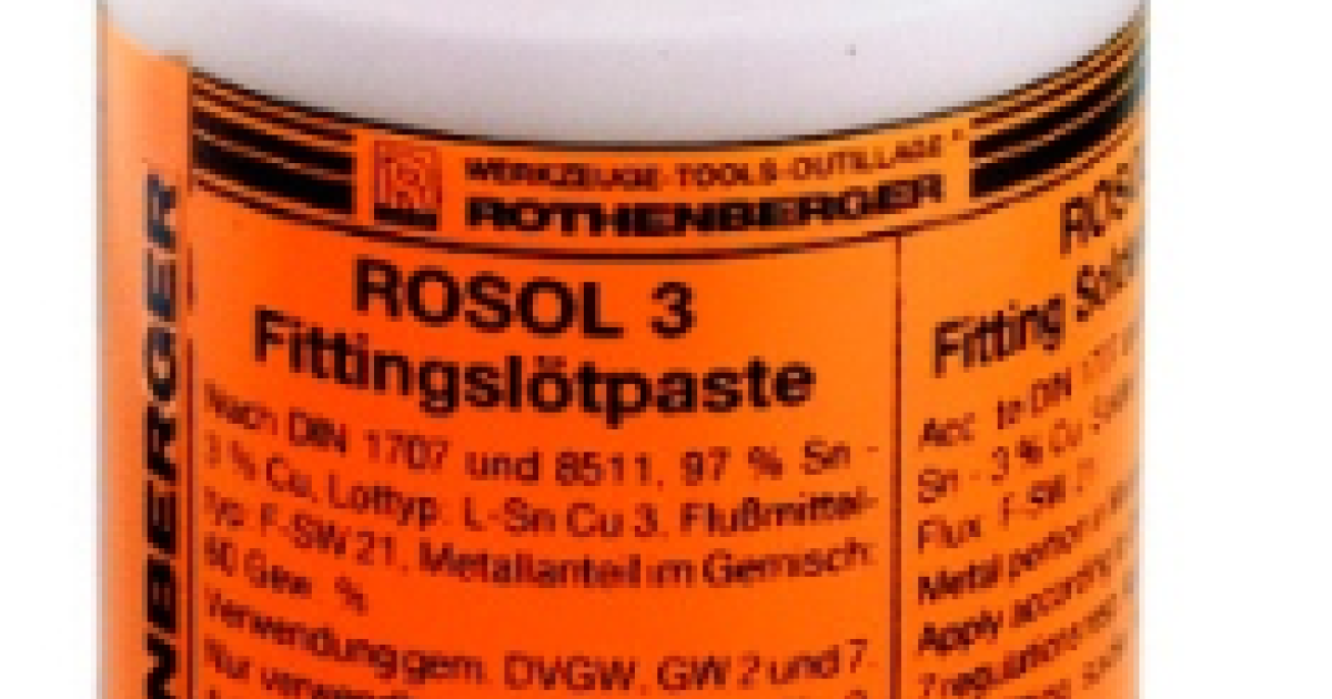 Lodpasta ROSOL 3, 250gr, ROTHENBERGER 45225&ROT