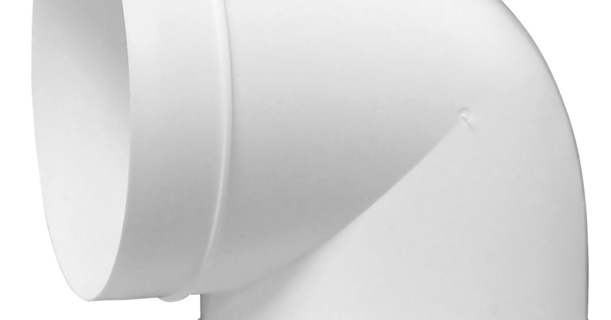 Plastic bend, Ø150mm, 90°