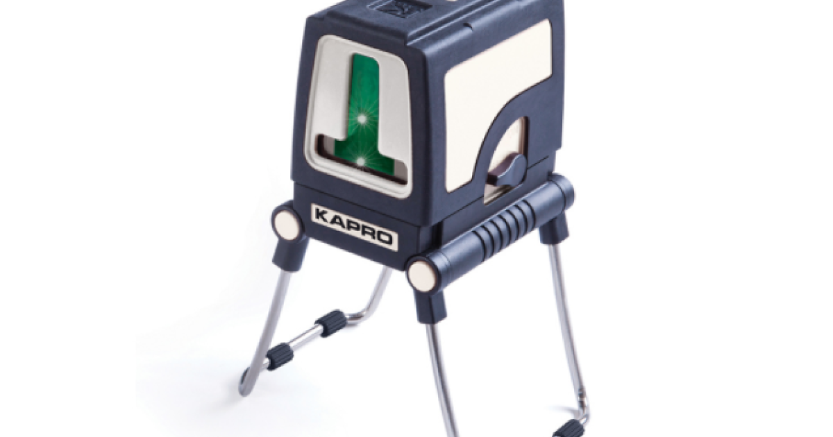 Self-calibrating cross-angle laser level KAPRO 872G with green beam