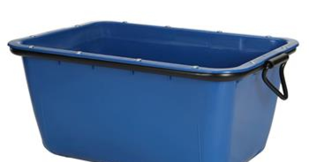 Javas kaste 200L kantaina ar metāla rokturiem celtnim JOPA zila