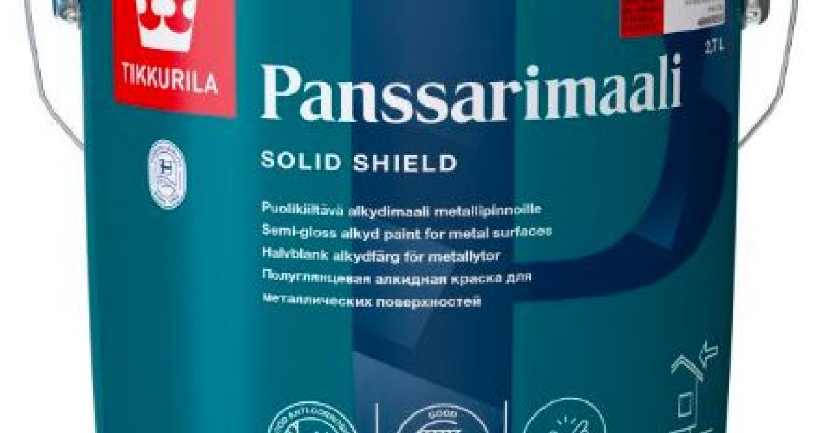 Tikkurila PANSSARIMAALI C 2.7L Krāsa metāla jumtiem TIKAI TONĒŠANAI!