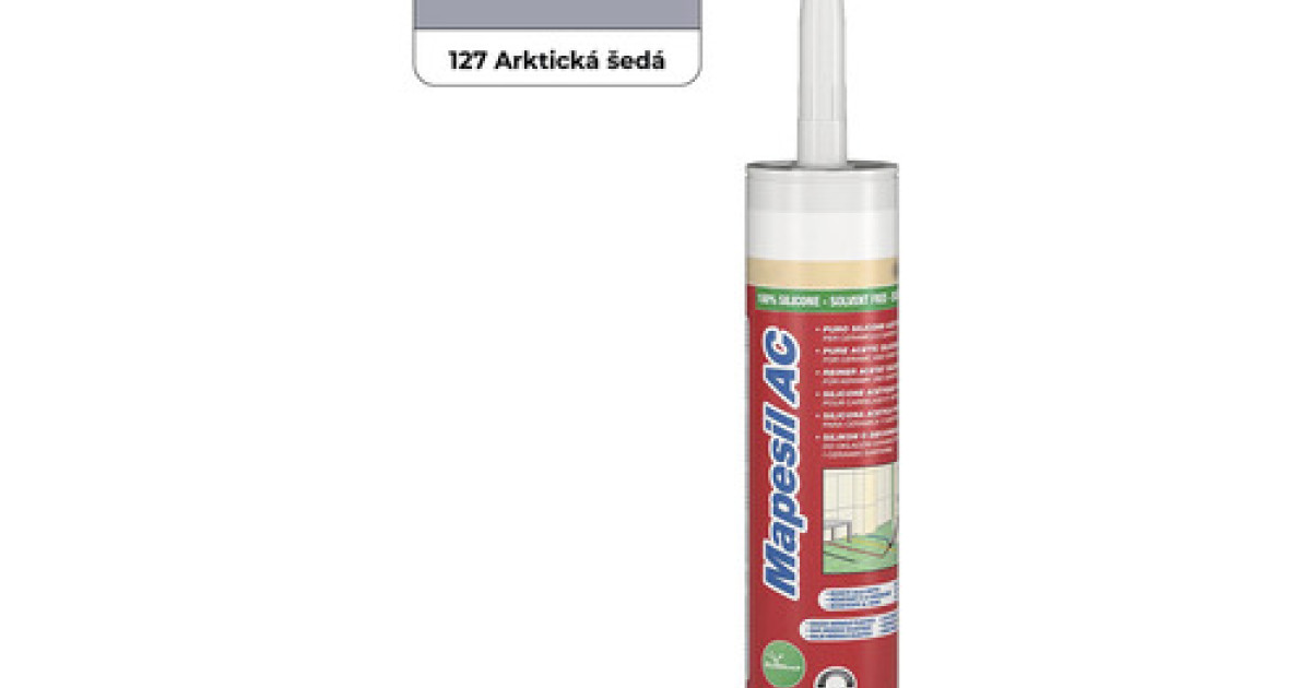 MAPEI MAPESIL AC-127 310ML Silicone Sealant Arctic Grey
