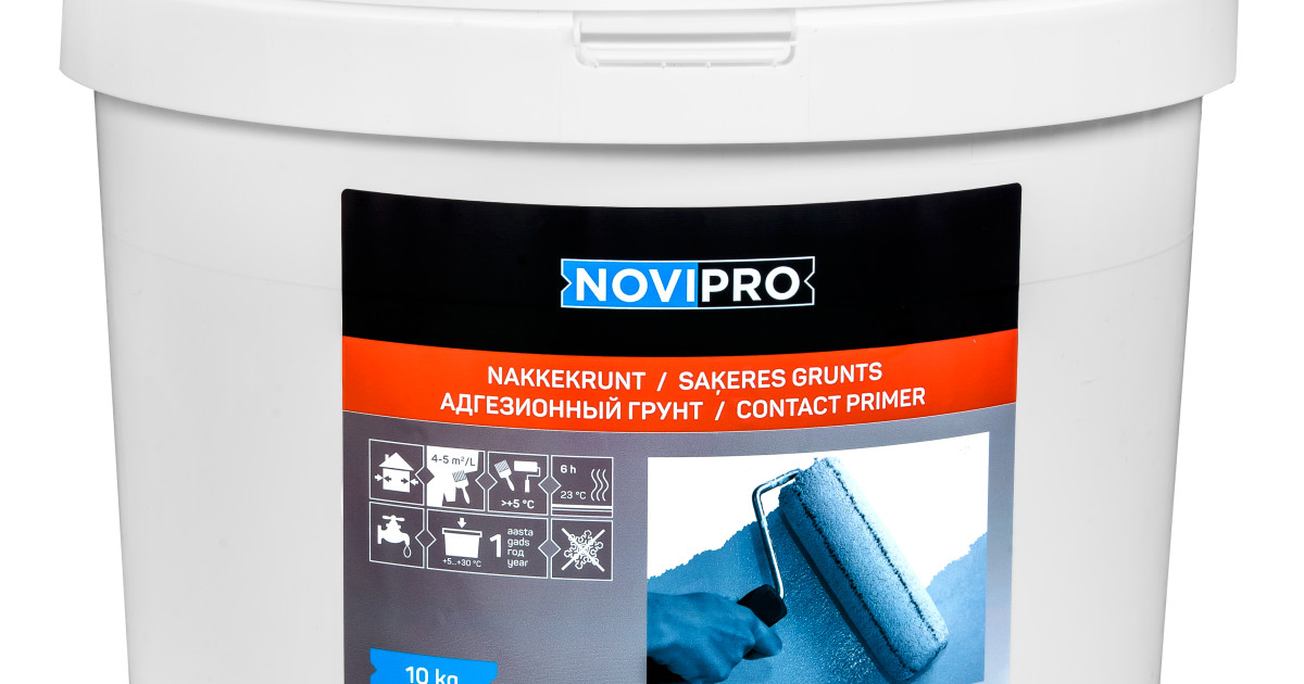 NOVIPRO Adhesion primer with quartz sand 10kg Red