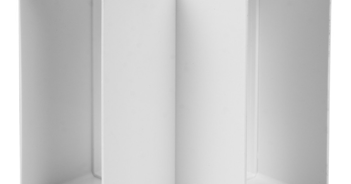 PVC plastmasas ventilācijas līkums 220x55mm 90gr.